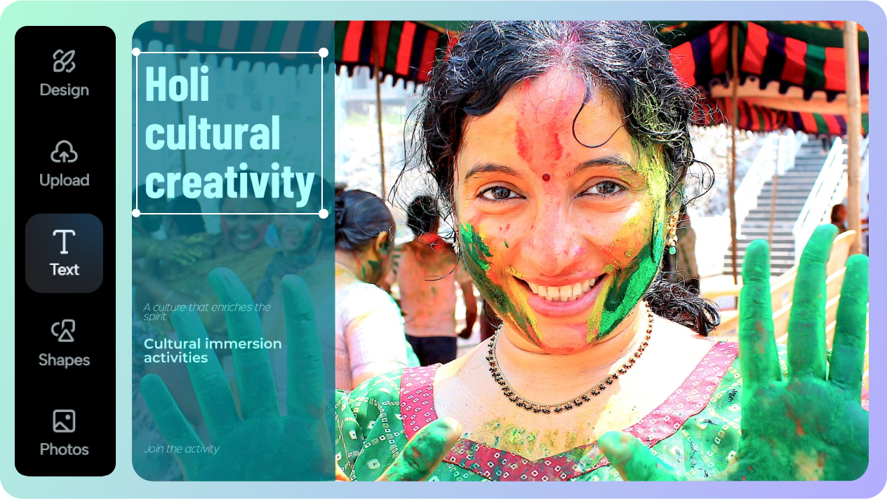 Holi Invitation Card Maker - Create and download for free
