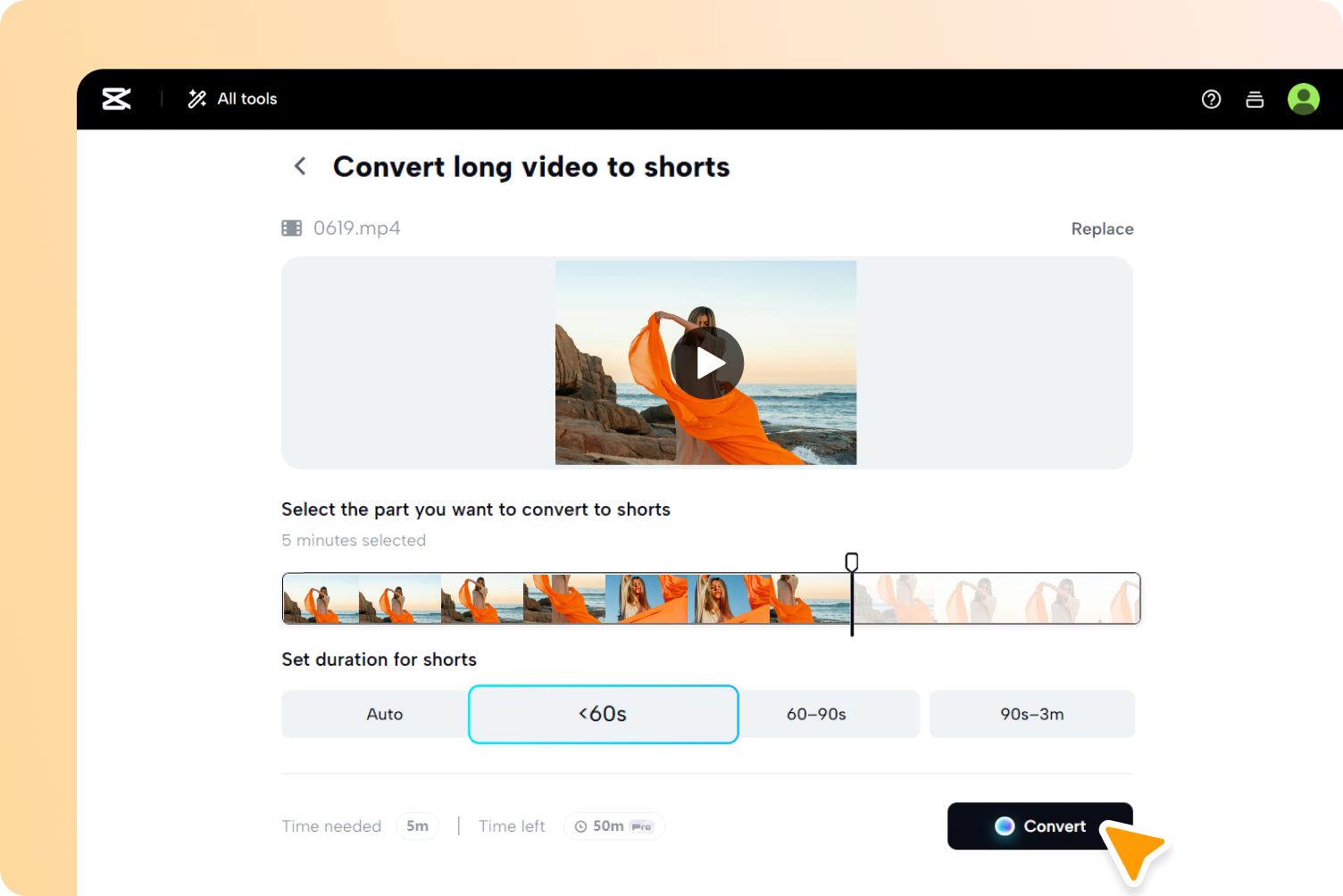 Convert Long Videos to Short Videos by AI