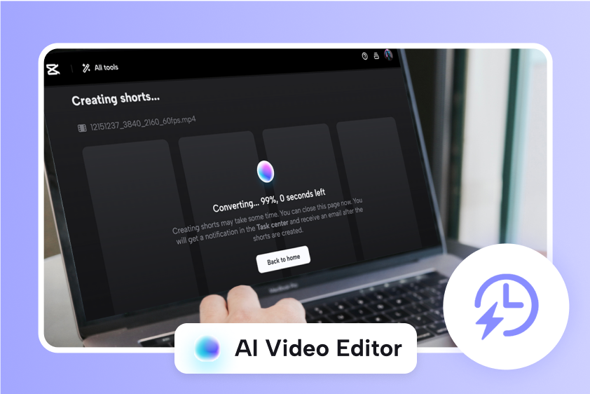 Générateur de vidéo IA courte gratuit en ligne de CapCut